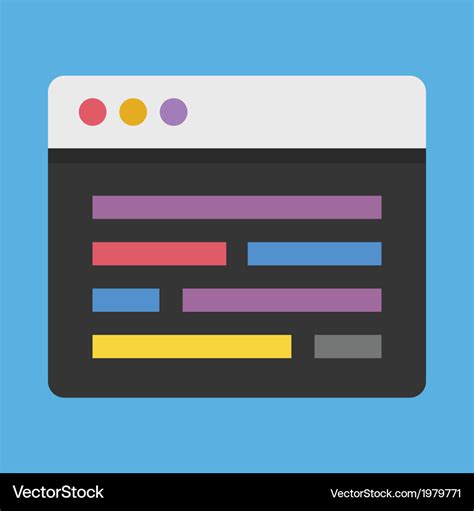 code editor icon royalty free vector image vectorstock