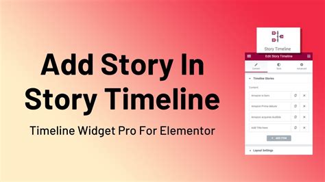 Timeline Widget Pro For Elementor −add Story In Story Timeline Youtube