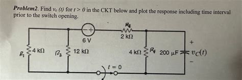 Solved Problem Find Vc T For T In The CKT Below And Chegg Com