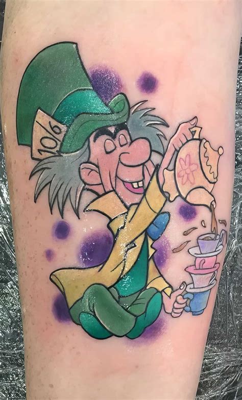 Alice In Wonderland Mad Hatter Tattoo Designs