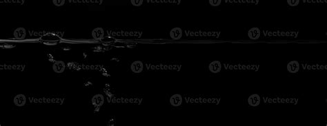 Liquid Suface Line Between Underwater And Above Water With Black Background 17603206 Stock