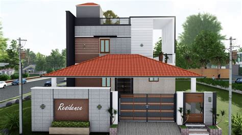 Besil Kumar On Linkedin Residence Elevation Render Using Lumion