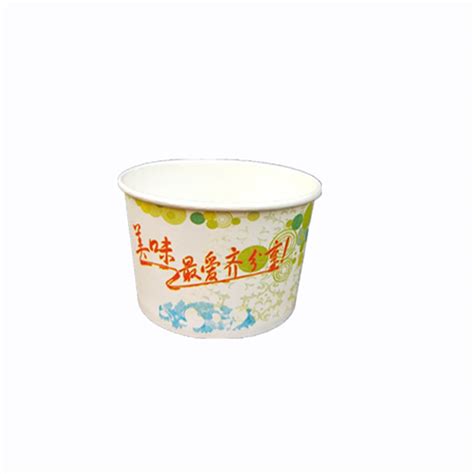 纸碗一次性圆形冰淇淋碗外卖碗打包碗带盖加厚整箱定制餐盒包邮 虎窝淘