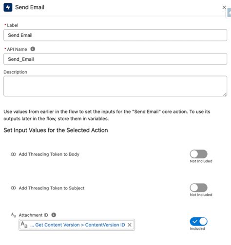 How To Attach Files Using The Flow Email Action In Salesforce Salesforce Break
