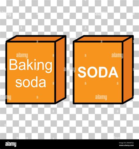 Set Of Baking Soda Ingredient Icon Cook Design Symbol Bakery Product Vector Illustration Stock