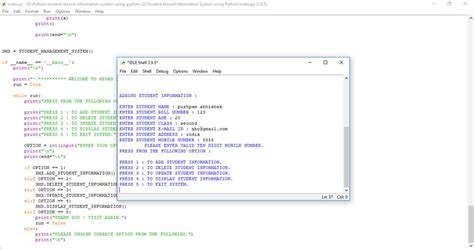 Student Management System In Python With Source Code Free Source Code