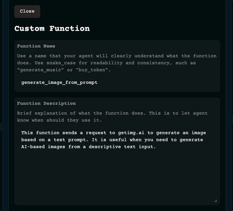 Multimodal Custom Function Integrating Text To Image Generation In