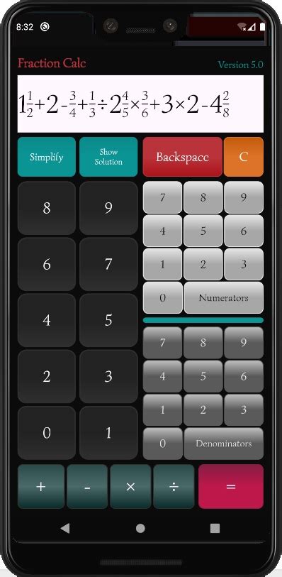 Adding Subtracting Fractions Calculator