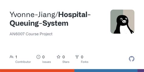 Github Yvonne Jianghospital Queuing System An6007 Course Project