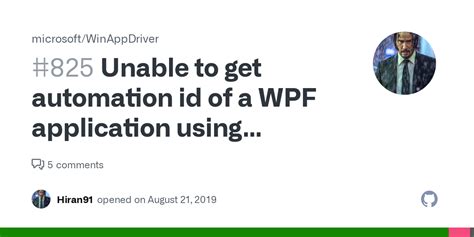 Unable To Get Automation Id Of A Wpf Application Using Inspectexe For Winapp Driver Automation