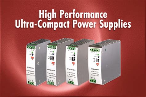 High Performance Ultra Compact DIN Rail Mount Power Supplies Canadian PackagingCanadian Packaging