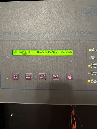 Notifier Afp 1010 Software Type Id Error Fire Alarm Help The Fire