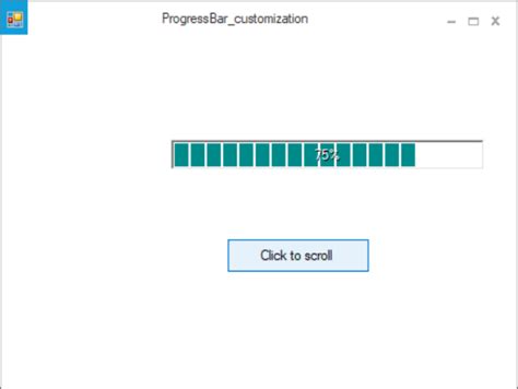 How To Continuously Scroll The Progressbaradv Syncfusion Code Examples