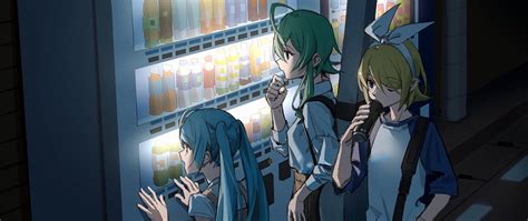 Hatsune Miku Kagamine Rin And Gumi Vocaloid Drawn By Wounds Danbooru