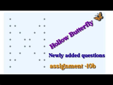 Hollow Butterfly Newly Added Questions Ccbp Assignment B Nxtwave
