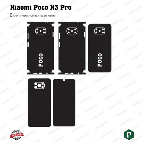 xiaomi poco x3 pro cut file template vector