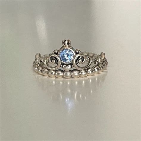 Pandora Jewelry Pandora Disney Cinderella Blue Tiara Ring Poshmark