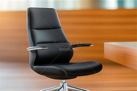 회의실에 있는 검은색 가죽 사무실 의자 사진 무료 다운로드 Lovepik