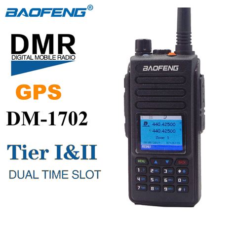 Baofeng DM 1702 DMR Walkie Taklie VHF UHF GPS Portable Two Way Radio Two Way Radio