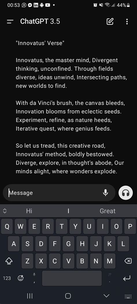 steve harrison on linkedin innovatus verse i asked chatgpt to think