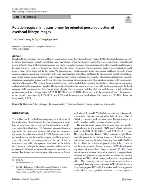 Pdf Rotation Equivariant Transformer For Oriented Person Detection Of