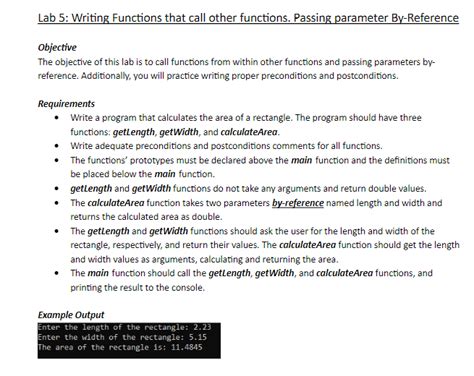 Solved Lab 5 Writing Functions That Call Other Functions