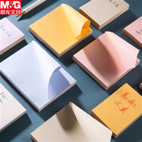 晨光便签自粘便条纸可撕留言n次贴优事贴便利贴多彩100张空白文具 虎窝淘