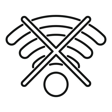 Wifi Signal Showing Internet Disconnecting Using Crossed Lines 47224447 Vector Art At Vecteezy