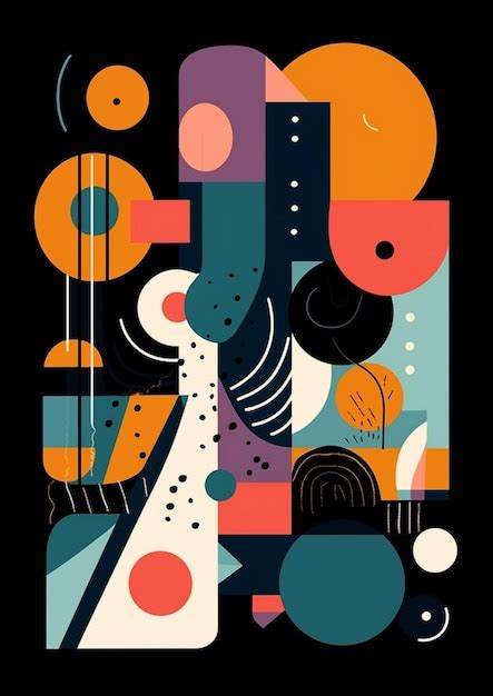 Premium AI Image A Close Up Of A Poster With A Design Of A Woman Generative Ai