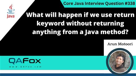 Use Return Keyword Without Returning Any Thing From A Method Core Java Interview Question 338