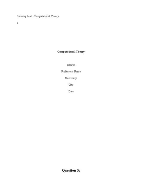 Computation Theory Pdf Integer Array Data Type