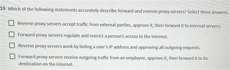 Which Of The Following Statements Accurately Describe Forward And