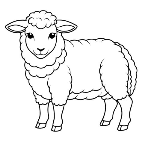 Cute Sheep Vector Design Premium Ai Generated Vector