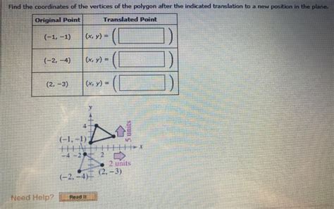 Solved Find The Coordinates Of The Vertices Of The Polygon Chegg