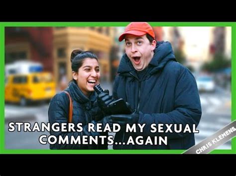 STRANGERS READ MY SEXUAL COMMENTS AGAIN Chris Klemens YouTube