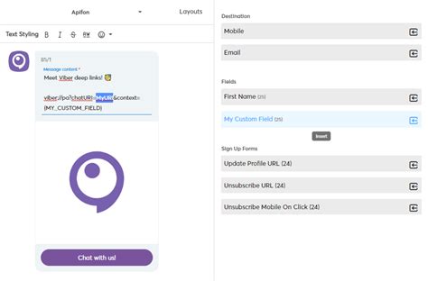 Use Viber Deep Links