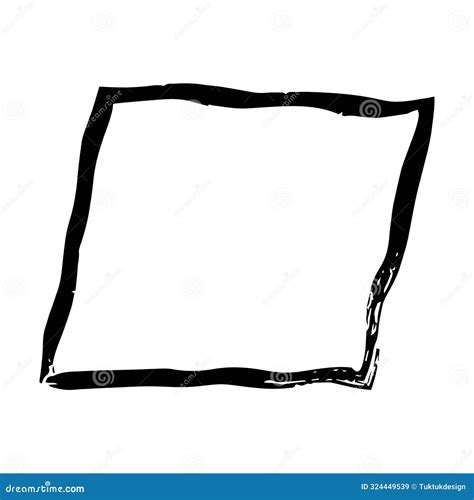 Frame Parallelogram Texture Element Outline Border Grunge Shape Icon