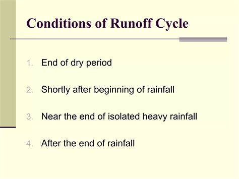 Hydrology Runoff And Factors Affecting Run Off PPT