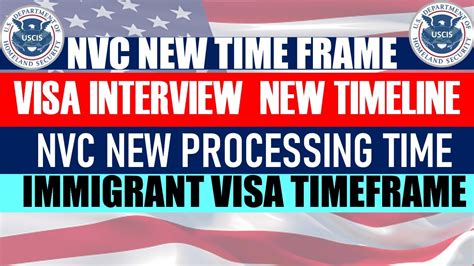 NVC Latest Processing Time November NVC New Interview Schedule NVC New Time Frame