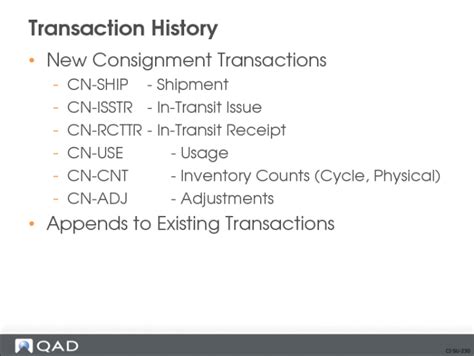 Customer Consignment Inventory
