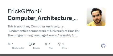 Github Erickfonicomputerarchitecturefundamentals This Is About My Computer Architecture