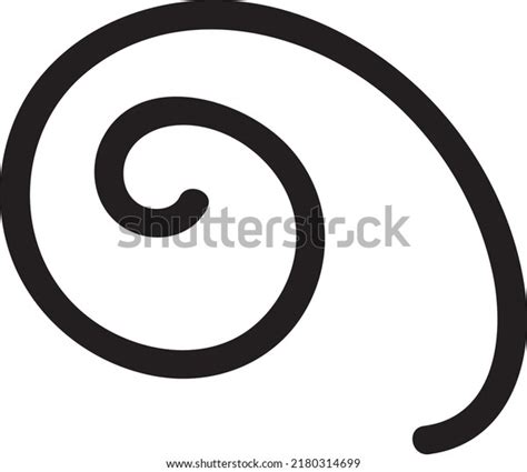 Curl Flat Illustration Vector Illustration Stock Vector Royalty Free