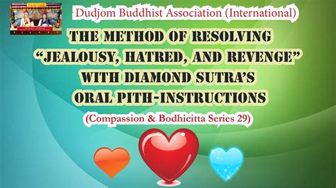 Compassion 29 Resolving Method Of Jealousy Hatred Revenge By Diamond