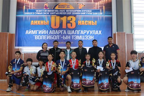 Ханбогд ХАНБОГД СУМЫН ЗАСАГ ДАРГЫН ИВЭЭЛ ДОР ЗОХИОН БАЙГУУЛАГДАЖ БУЙ U13 НАСНЫ АЙМГИЙН АВАРГА