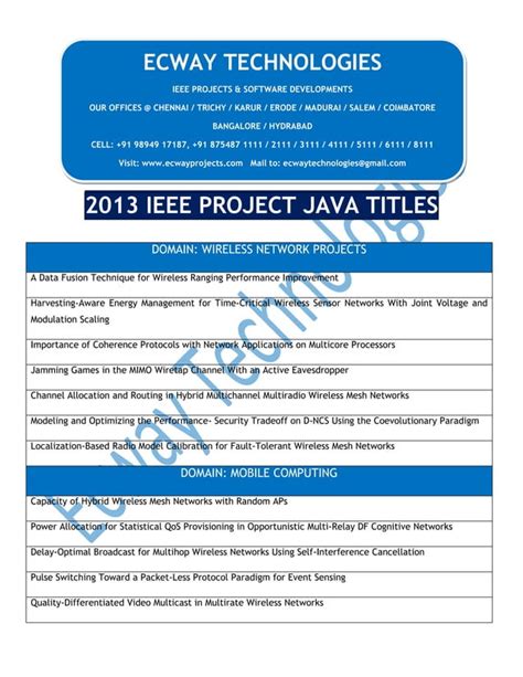 2014 Ieee Project Java Titles Pdf