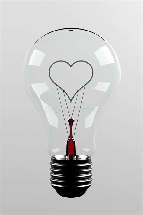 Love light bulb stock illustration. Illustration of incandescent - 5060032