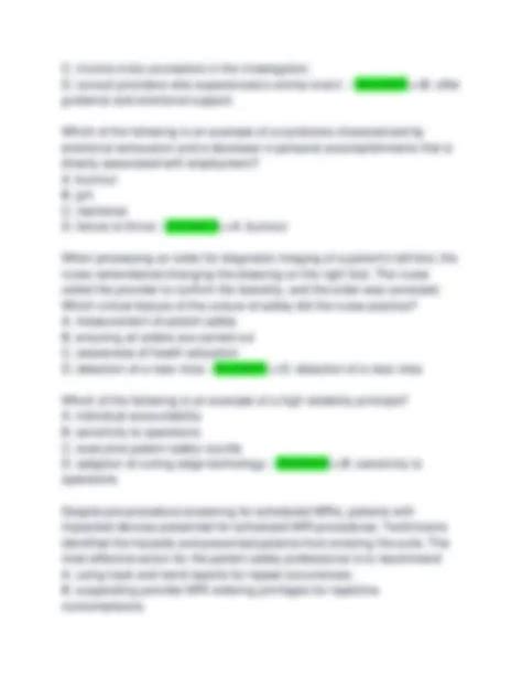 CPPS IHI Practice Exam 2024 2025 Questions Answers Solved 100