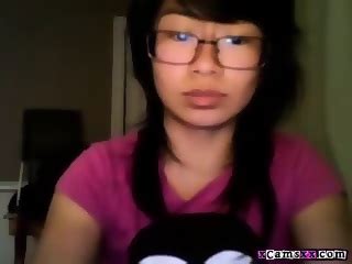 Asian Nerd On Live Web Cam