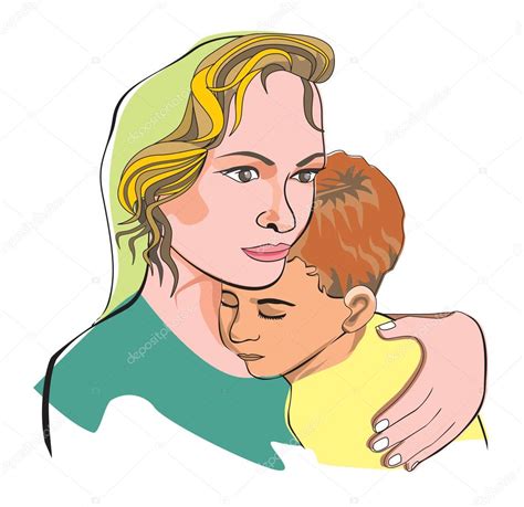 Mother And Son Illustration Stock Vector Morphart 16192195