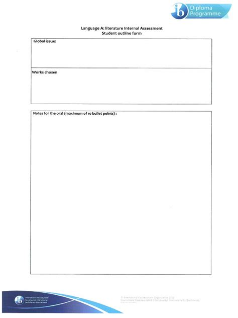 Io Outline Form Pdf